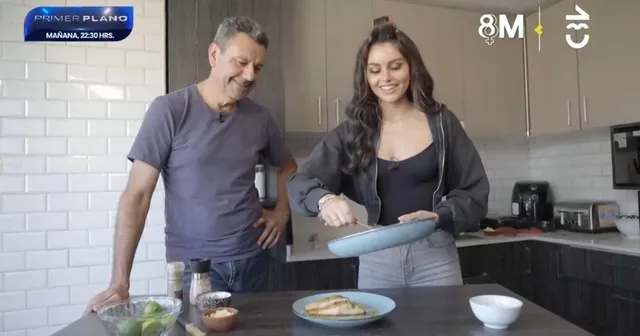 Emilia Dides contó con especial invitado en 'La Divina Comida'